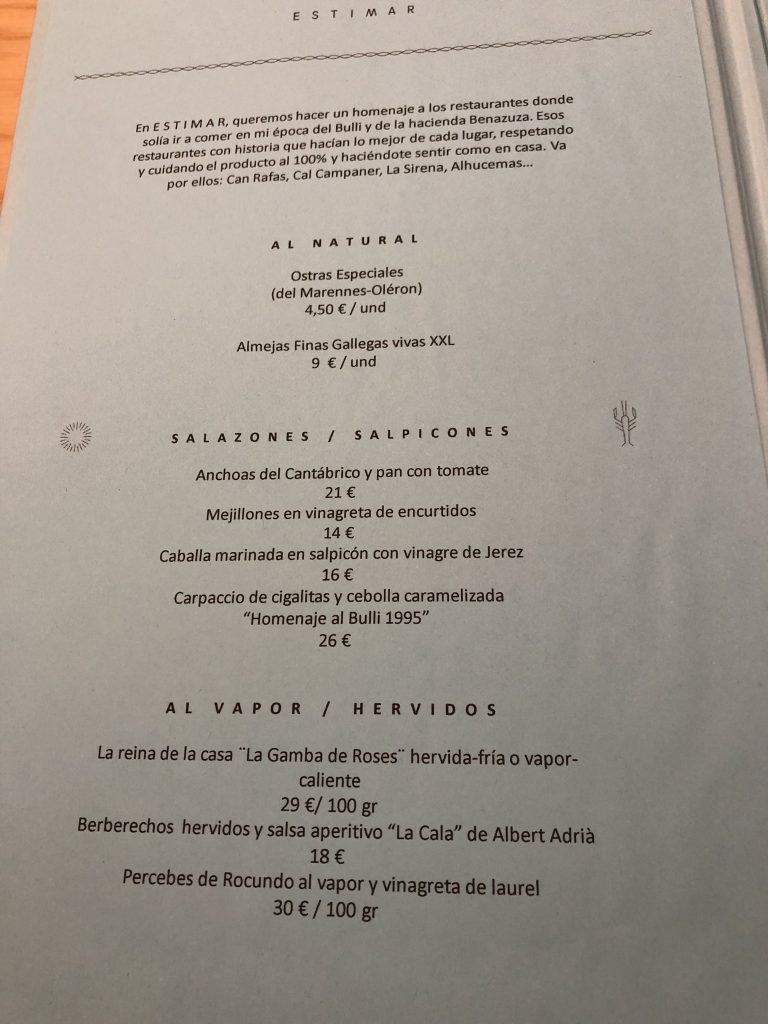 ESTIMAR | Dime un restaurante...