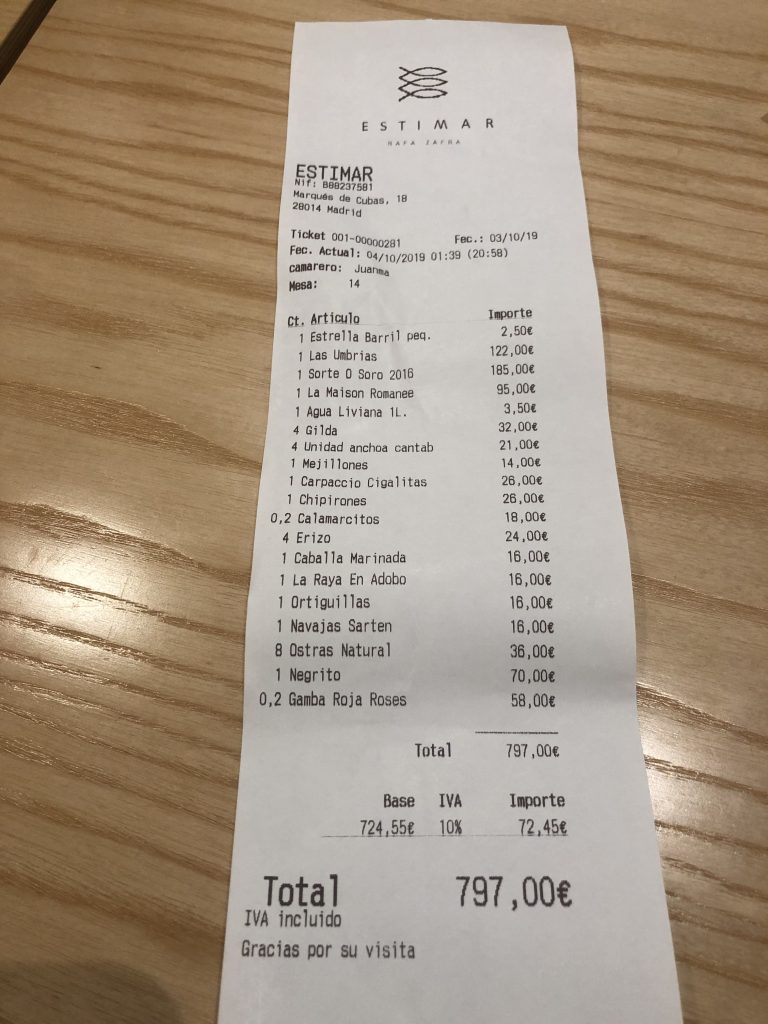 ESTIMAR | Dime un restaurante...